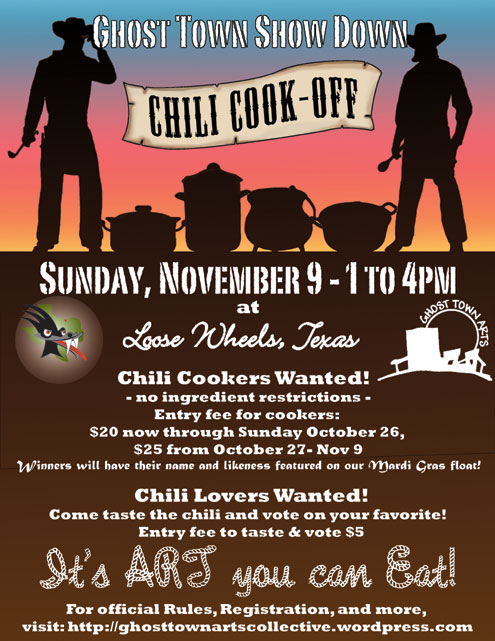 Chili Cook off Teams Needed For Fundraiser At Loose Wheels Nov 9 