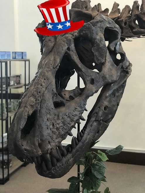 Tyrannosaurus Rex 'IVAN' visiting Sherman 2020 - North Texas e-News