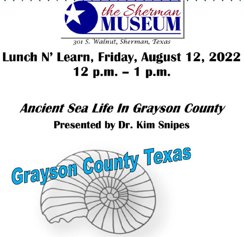 'Ancient Sea Life in Grayson County' featured at The Sherman Museum Aug ...