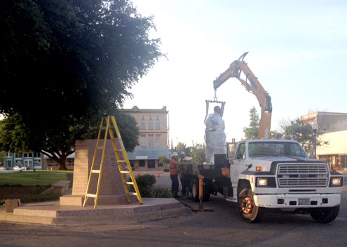 Statue of James Butler Bonham restored - North Texas e-News