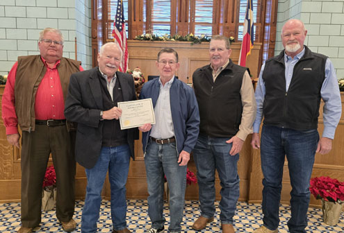 Fannin County Commissioners Court honors local historian - North Texas ...