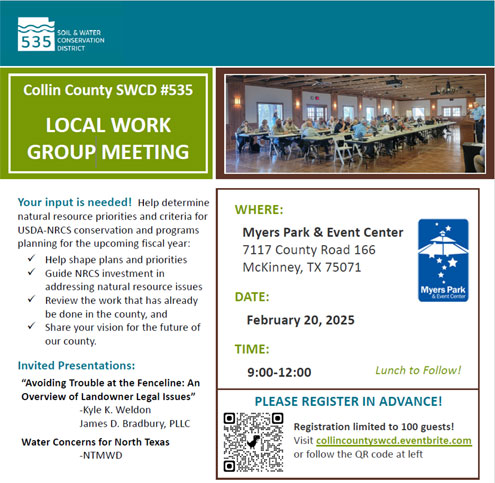 Local Work Group Meeting at Myers Park in McKinney Feb. 20 - North ...