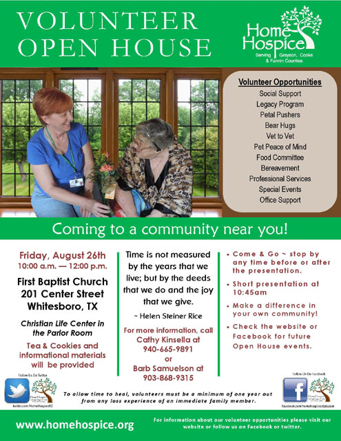 'The Benefits of Being a Volunteer' - Home Hospice offers Volunteer ...