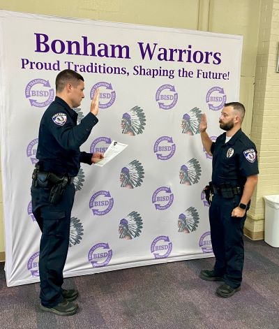 Bryant Smith sworn in as new BISD Police Officer - North Texas e-News
